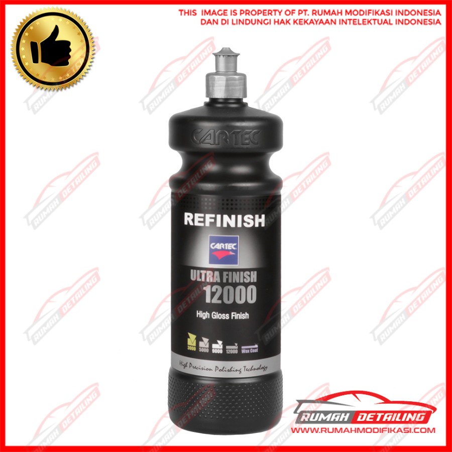 JUAL CARTEC REFINISH - ULTRA FINISH 12000 - 1 LT - HIGH GLOSS FINISH