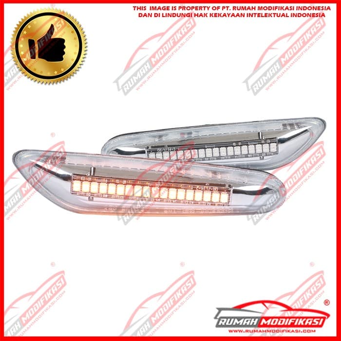 Jual SIDE LAMP - BMW E46 2001-2005 - CHROME - LED - SEQUENTIAL - RUNNING
