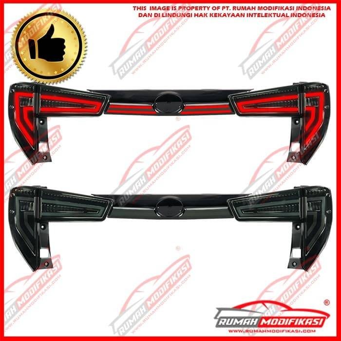 Jual STOPLAMP - TOYOTA INNOVA 2015-ON - SMOKE - SEQUENTIAL - TRUNK LID