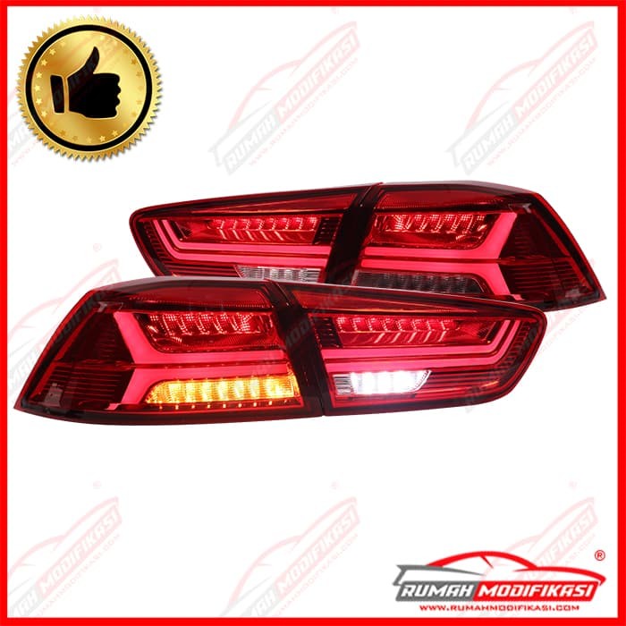Jual Lampu Belakang Lancer EX 2008-2016 Red Clear Audy Style