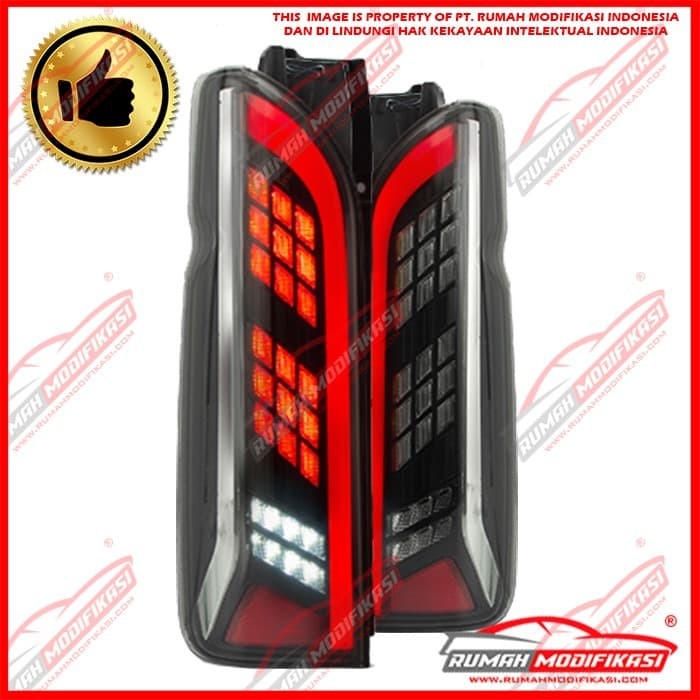 Jual STOP LAMP - TOYOTA HIACE 2005-ON - SMOKE - SEQUENTIAL SIGNAL