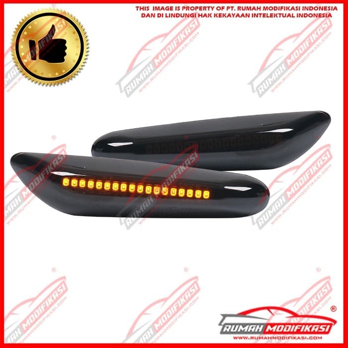 Jual SIDE LAMP - BMW E46 2001-2005 - SMOKE - LED - SEQUENTIAL - RUNNING