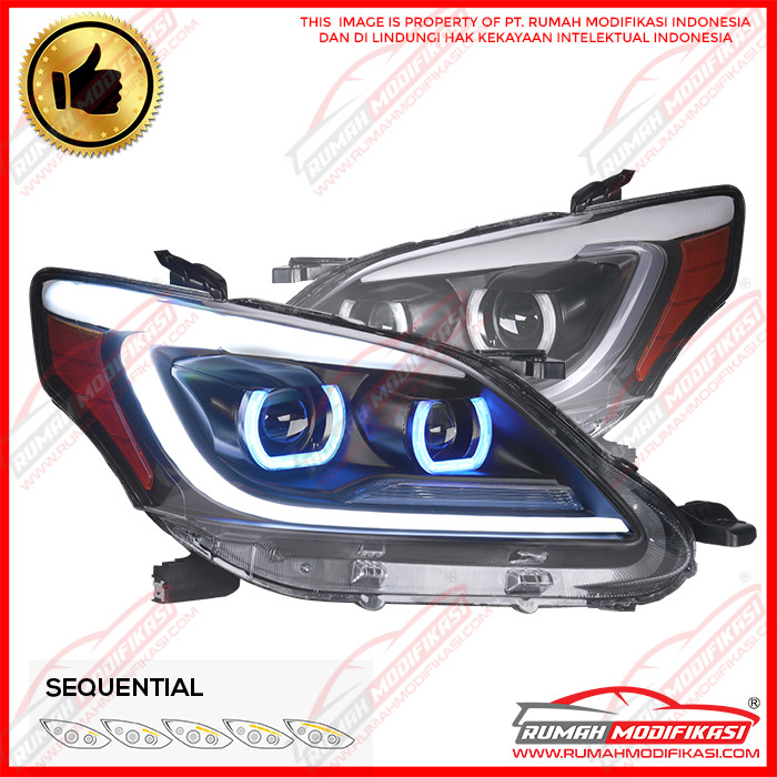 HEAD LAMP - TOYOTA GRAND INNOVA 2012-2015 - 2 BILED PROJECTOR