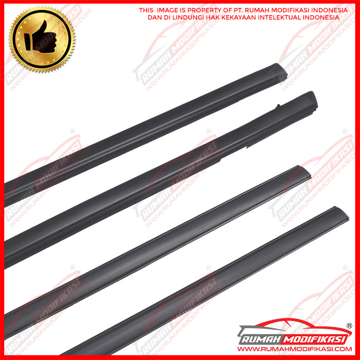PELIPIT WEATHER STRIP LIS KACA MOBIL FIESTA - 2008-2013- HITAM