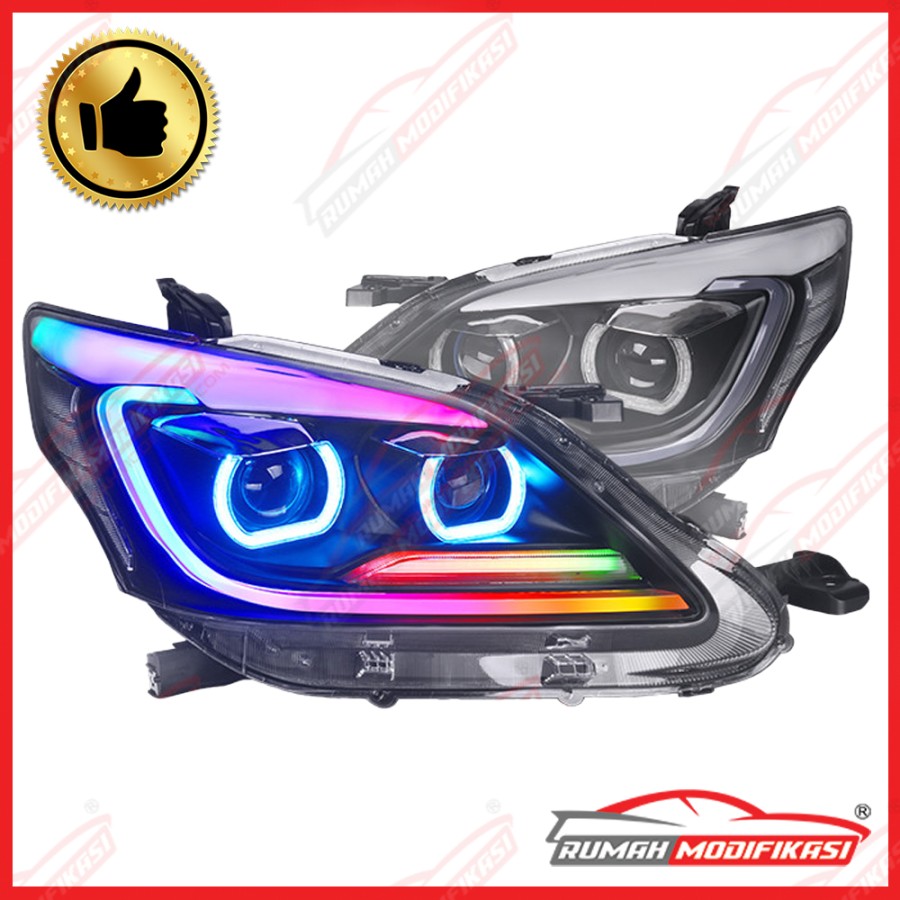 Jual HEAD LAMP - TOYOTA GRAND INNOVA 2012-2015 - BILED PROJECTOR - FULL RGB