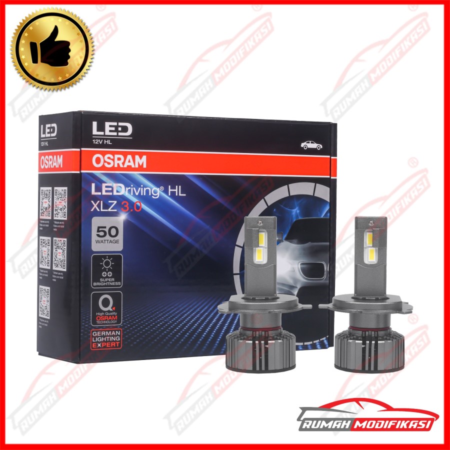 Jual OSRAM XLZ 3.0 - H4 - HIGH LOW - 6000K PUTIH - 50 WATT