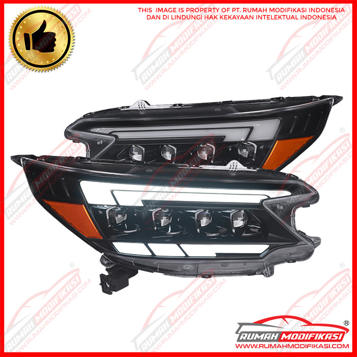 Jual HEAD LAMP - HONDA CRV- 2012-2014 - LIGHTBAR - CEREMONIAL - SEQUENTIAL