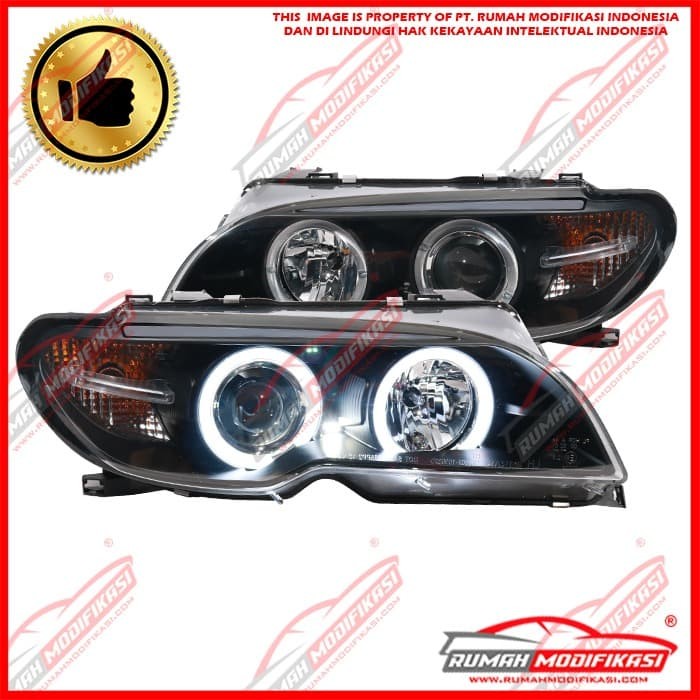 Jual HEADLAMP - BMW E46 2 DOOR 2002-2005 - SONAR - ANGEL EYES - PROJECTOR