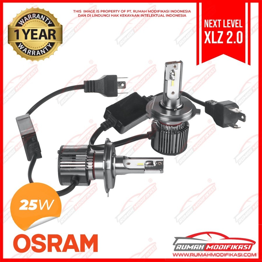 Jual OSRAM - XLZ - NEXT LEVEL - H4 - HIGH LOW - 6000K PUTIH - 25 WATT