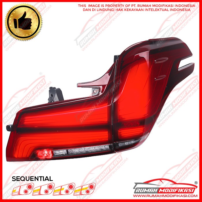 Jual STOP LAMP - TOYOTA ALPHARD 2015-2023 - LIGHTBAR-SEQUENTIAL-RED CLEAR